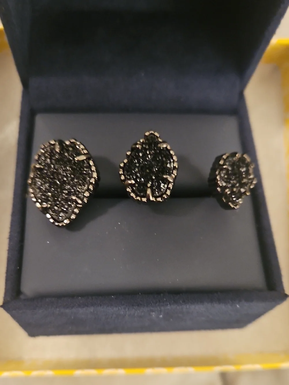 Kendra Scott | Jewelry | Nib Kendra Scott Naomi Double Ring In Gunmetal ...